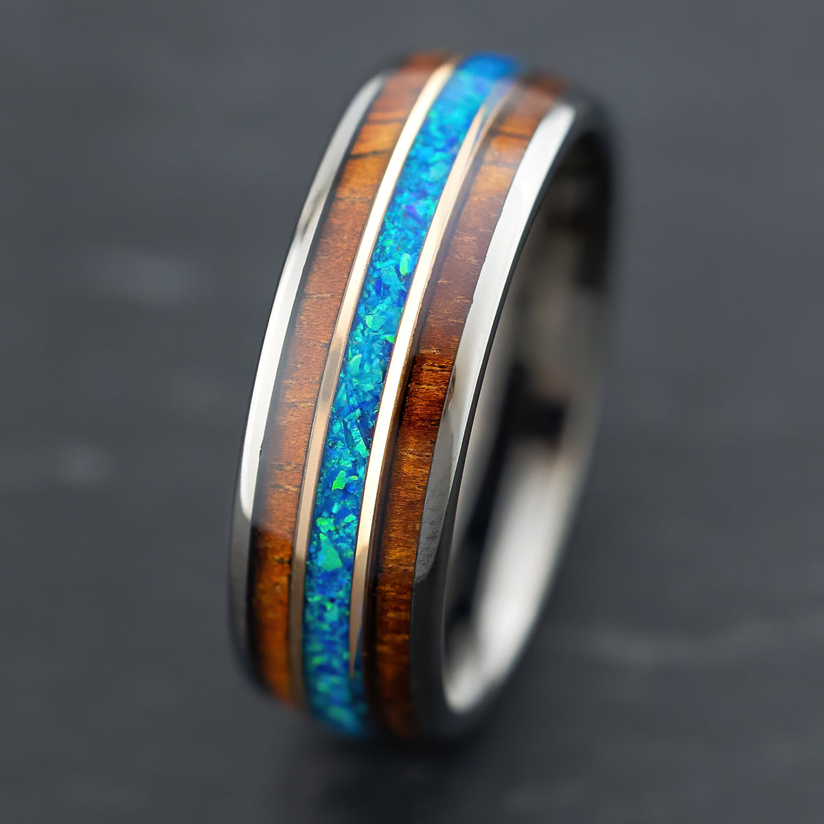 Hawaiian Koa Wood Rings & Wedding Bands. Exquisite Designs from Hawaii